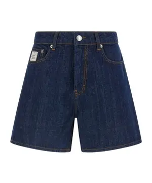 AMI Paris Ami Paris Heritage Label Contrast Stitch Bermuda Shorts No