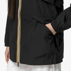K-WAY Zip Up Flap Pocket Jacket - Black
