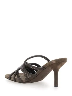 Brunello Cucinelli Strappy High Heel Sandals