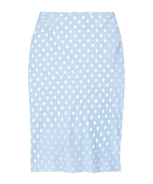 Posse Leo Polka Dot Midi Skirt - Blue