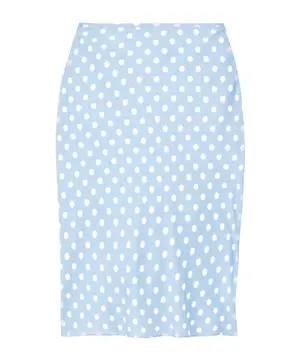 Posse Leo Polka Dot Midi Skirt - Blue