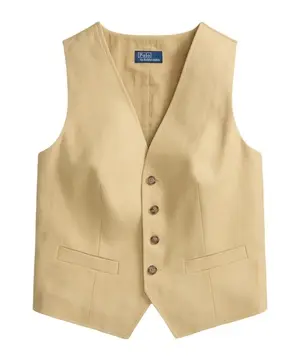 Polo Ralph Lauren Buttoned Hemp Vest - Beige