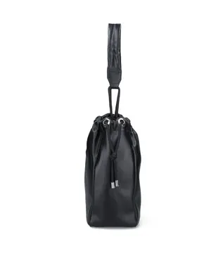 VIVIENNE WESTWOOD Orb Plaque Drawstring Tote Bag - Black