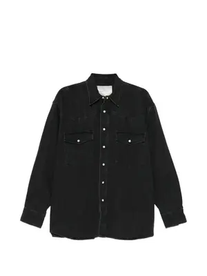 Studio Nicholson Long Sleeve Shirt With Collar And Pockets