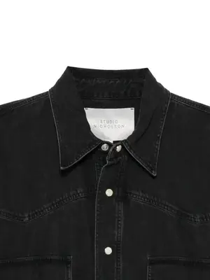 Studio Nicholson Long Sleeve Shirt With Collar And Pockets