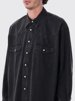 Studio Nicholson Long Sleeve Shirt With Collar And Pockets