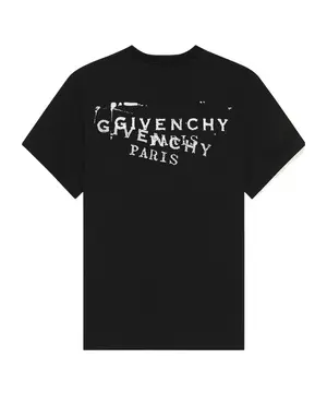 Givenchy Logo Printed Crewneck T-shirt - Black