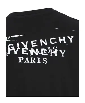 Givenchy Logo Printed Crewneck T-shirt - Black