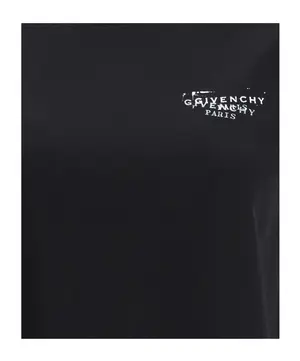 Givenchy Logo Printed Crewneck T-shirt - Black