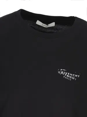 Givenchy Logo Printed Crewneck T-shirt - Black
