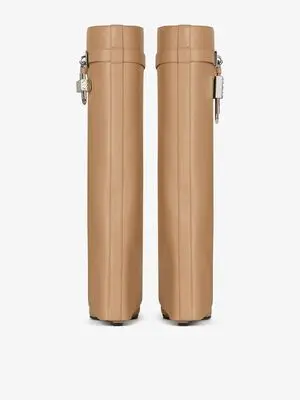 Givenchy Shark Lock Boots - Light Brown