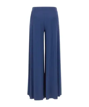 KAOS Wide-leg Fluid Pants - Blue