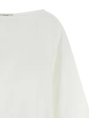 THE ROW Wide Sleeved Linen Blouse - White
