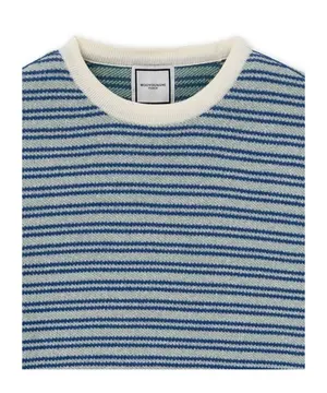 WOOYOUNGMI Striped Knit Sweater - Gray