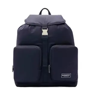 Burberry Medium Nylon Backpack - Navy