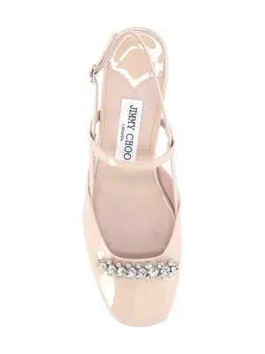 JIMMY CHOO Belinda Crystal Embellished Slingback Flats - Macarons