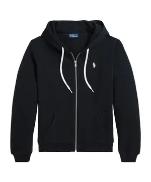 Polo Ralph Lauren Full-zip Drawstring Hoodie With Logo Detail - No