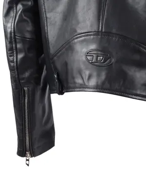 DIESEL® Leather Biker Jacket - Black