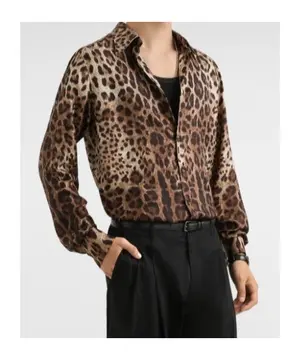 Dolce & Gabbana Leopard-print Shirt - Black