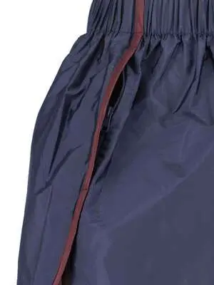 Prada Elasticated Waistband Shorts With Triangle Logo