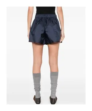 Prada Elasticated Waistband Shorts With Triangle Logo