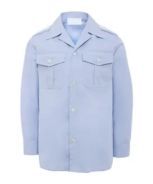 Gucci Logo Embellished Lapel Collar Shirt