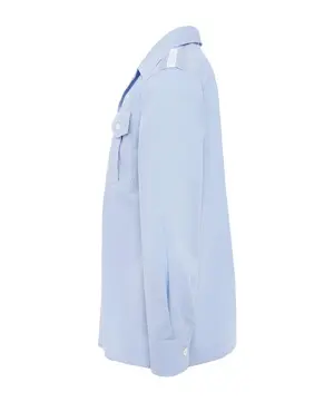 Gucci Logo Embellished Lapel Collar Shirt