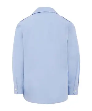 Gucci Logo Embellished Lapel Collar Shirt