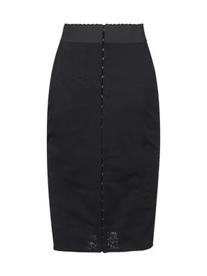 Dolce & Gabbana Lace Panel Midi Skirt