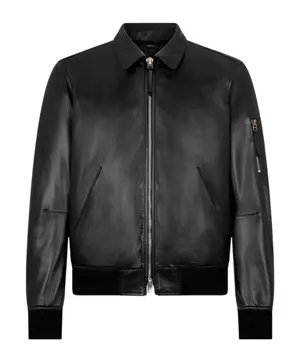 TOM FORD Leather Bomber Jacket