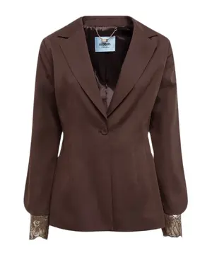 BLUGIRL Lace-trim Blazer - Black