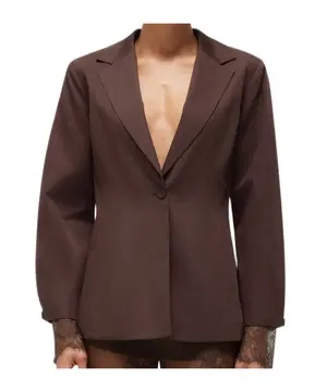BLUGIRL Lace-trim Blazer - Black