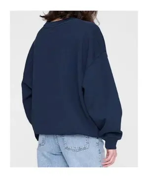 ANINE BING Miles Collegiate Logo Sweatshirt - Black