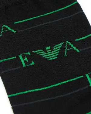 Emporio Armani Logo Knitted Crew Socks