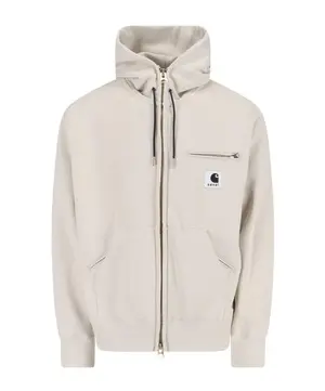 Sacai X Carhartt Wip Full Zip Hoodie - No