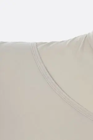 Off-White Jersey Bodycon Dress - Nude