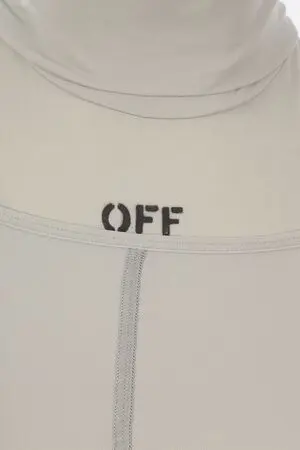 Off-White Jersey Bodycon Dress - Nude