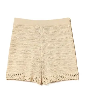 TWINSET Knitted Crochet Shorts - No