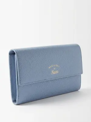 Gucci Double-folded Long Wallet - Blue