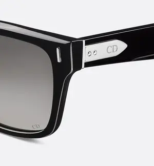 Dior Full-rimmed Rectangle Sunglasses With Cd Logo - Black