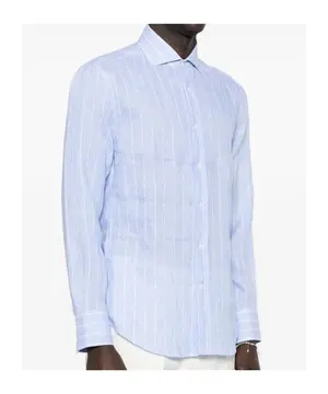 Brunello Cucinelli Collared Long-sleeved Shirt