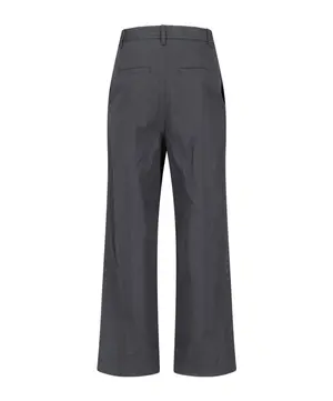 LOW CLASSIC Pleated Wide-leg Trousers - No
