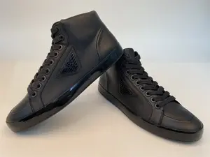 Emporio Armani Logo Detail High Top Sneakers