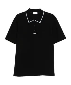 Ferragamo Black Polo Shirts for Men