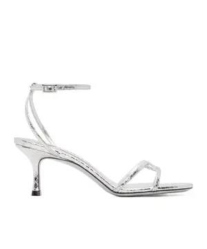 JIMMY CHOO Leo 65 High-heeled Sandals - Silver