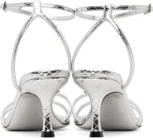 JIMMY CHOO Leo 65 High-heeled Sandals - Silver