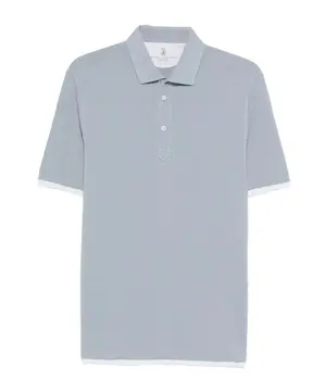 Brunello Cucinelli Buttoned Short-sleeve Polo Shirt