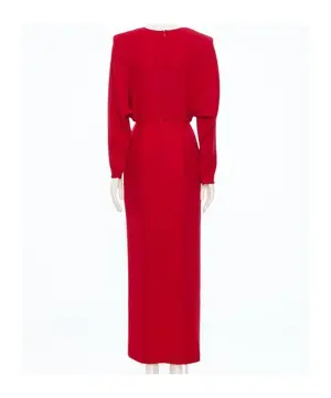 Valentino Garavani Cut Out Detailed Long Sleeved Dress