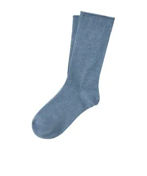 Brunello Cucinelli Ribbed Knit Socks - Avio Blue