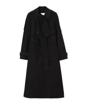 Burberry Kensington Medium Trench Coat - Black